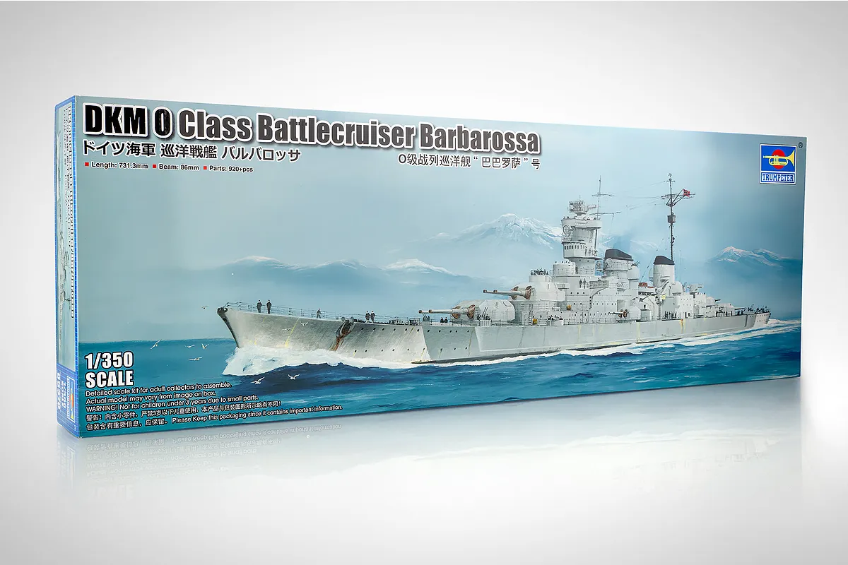 Trumpeter 1/350 German DKM O-Class Battlecruiser Barbarossa Scaled ...