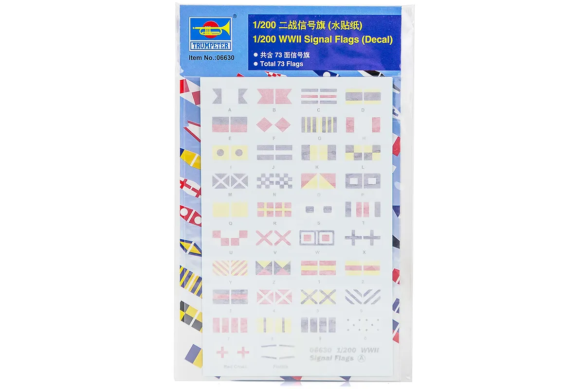 Trumpeter 1/200 WWII Signal Flags Decal Set | 06630
