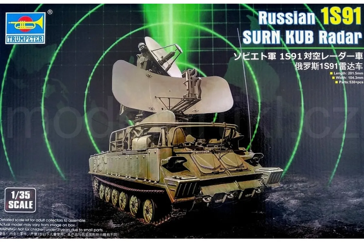 Trumpeter 1/35 Russian 1S91 Surn Kub Radar Scaled Plastic Model Kit | 09571
