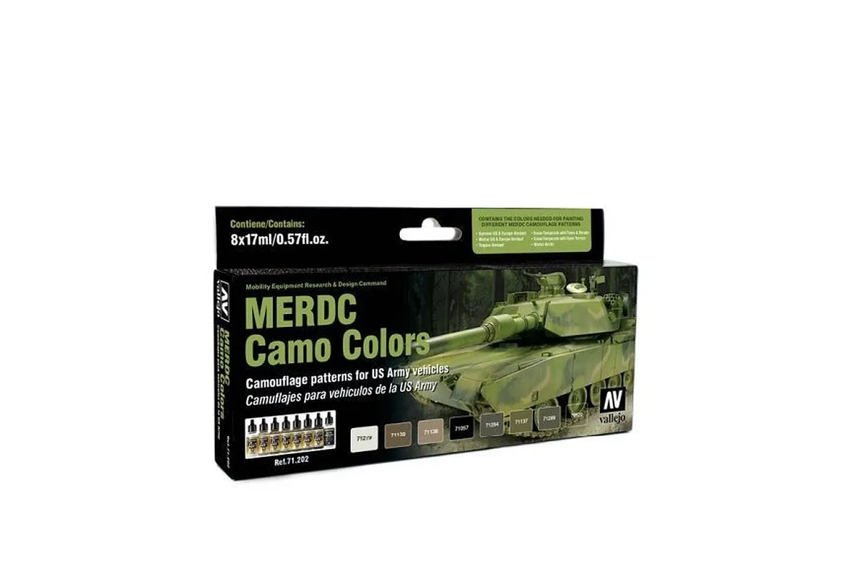 Vallejo Model Air Merdc Camo Colour Set 8Pcs | 71202