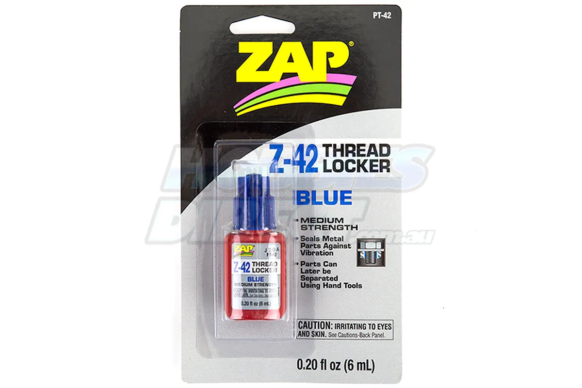 Zap Blue Medium Strength Thread Lock 6ml | PT-42