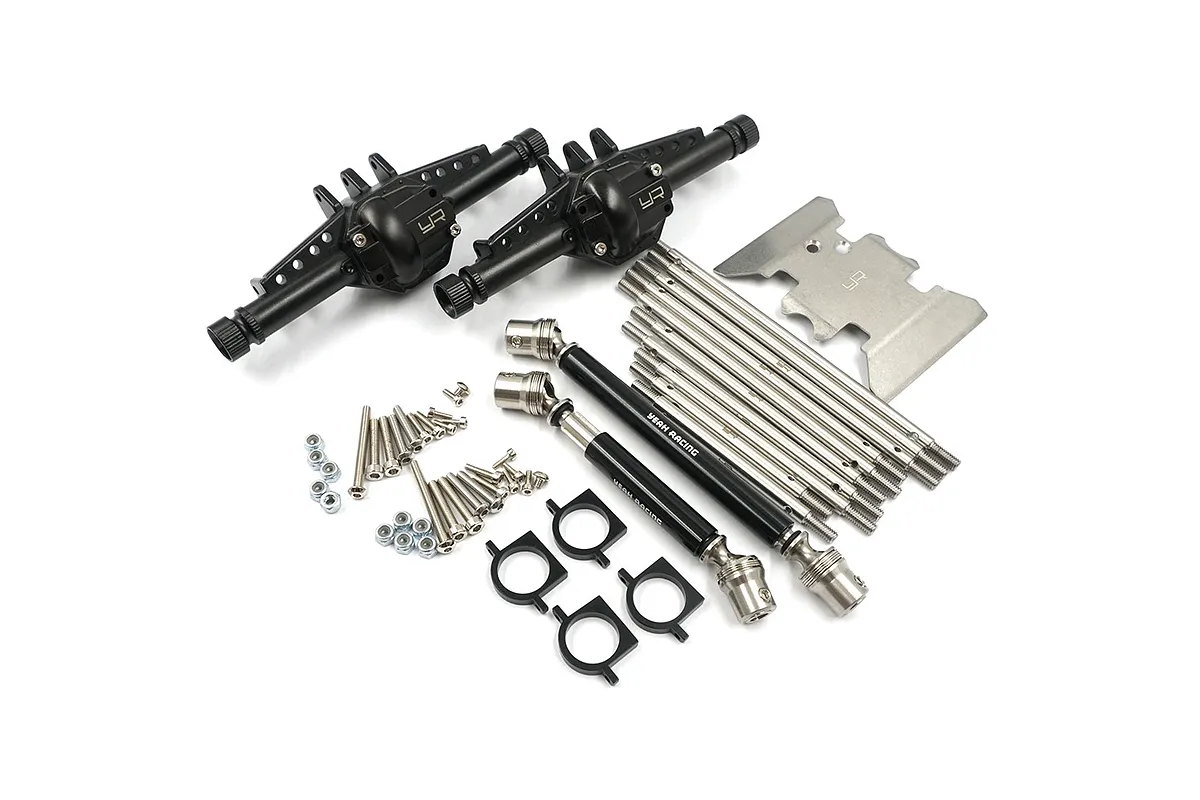 Yeah Racing Black Aluminium Axial SCX10 II Complete Chassis Upgrade Set ...