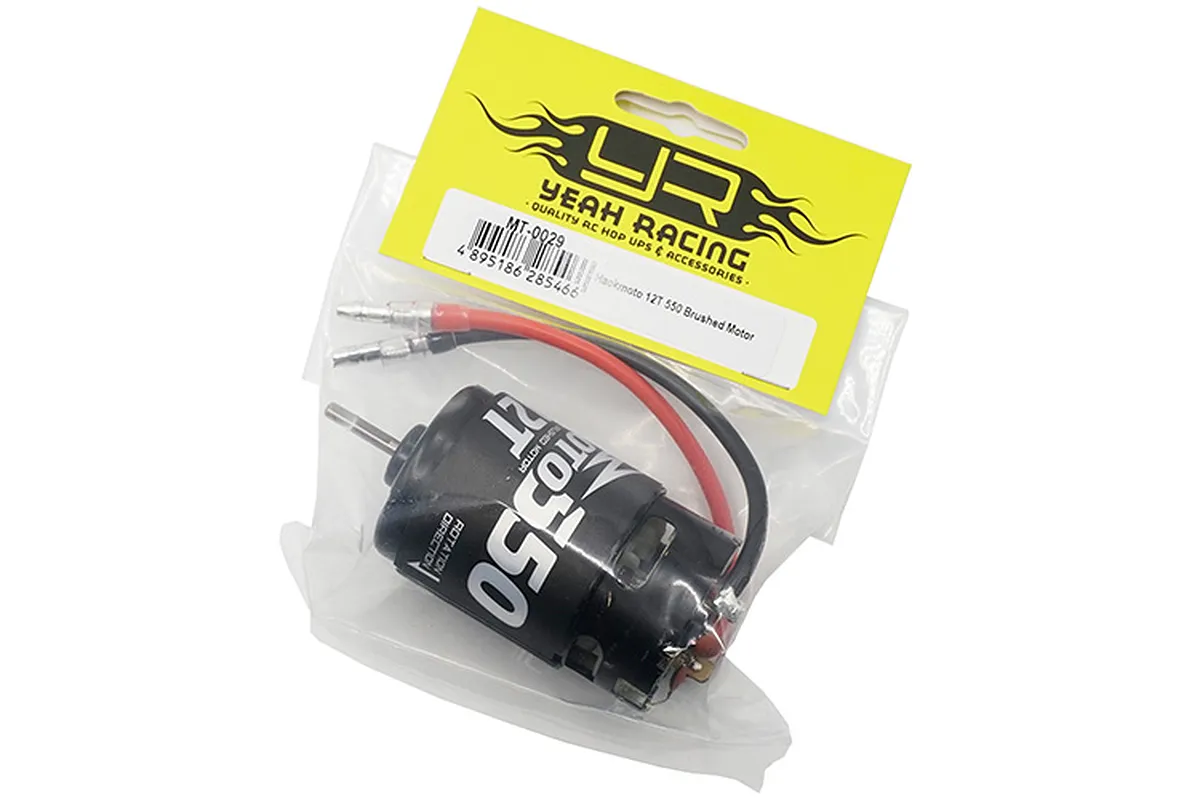 Yeah Racing Hackmoto 550 Size 12 Turn Brushed Motor | MT-0029