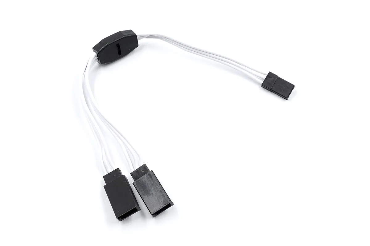 Yeah Racing 150mm White Y-Harness High Current Servo Wire w/ JR/Futaba ...