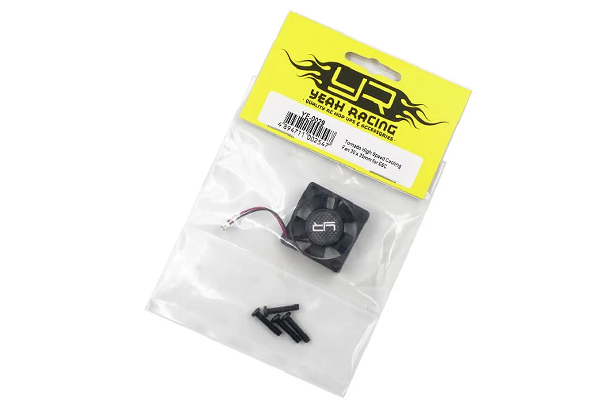 Yeah Racing Black Tornado 30x30x10mm High Speed ESC Cooling Fan | YE-0029
