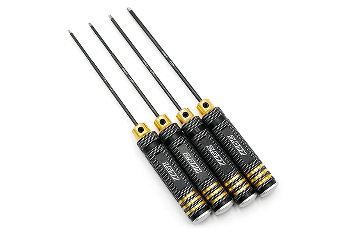 Yeah Racing 1.5, 2.0, 2.5, 3.0mm Hex Driver Set 4Pcs | YT-0187