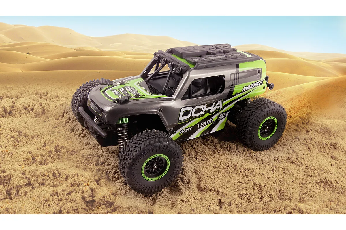 Maverick Doha RC Desert Truck Electric 4WD 1/20 Scale RTR - Green | 150703