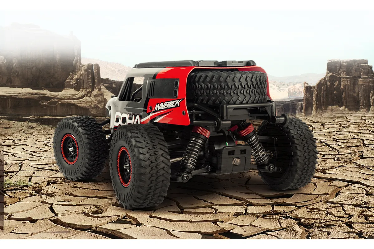 Maverick Doha RC Desert Truck Electric 4WD 1/20 Scale RTR - Red | 150701