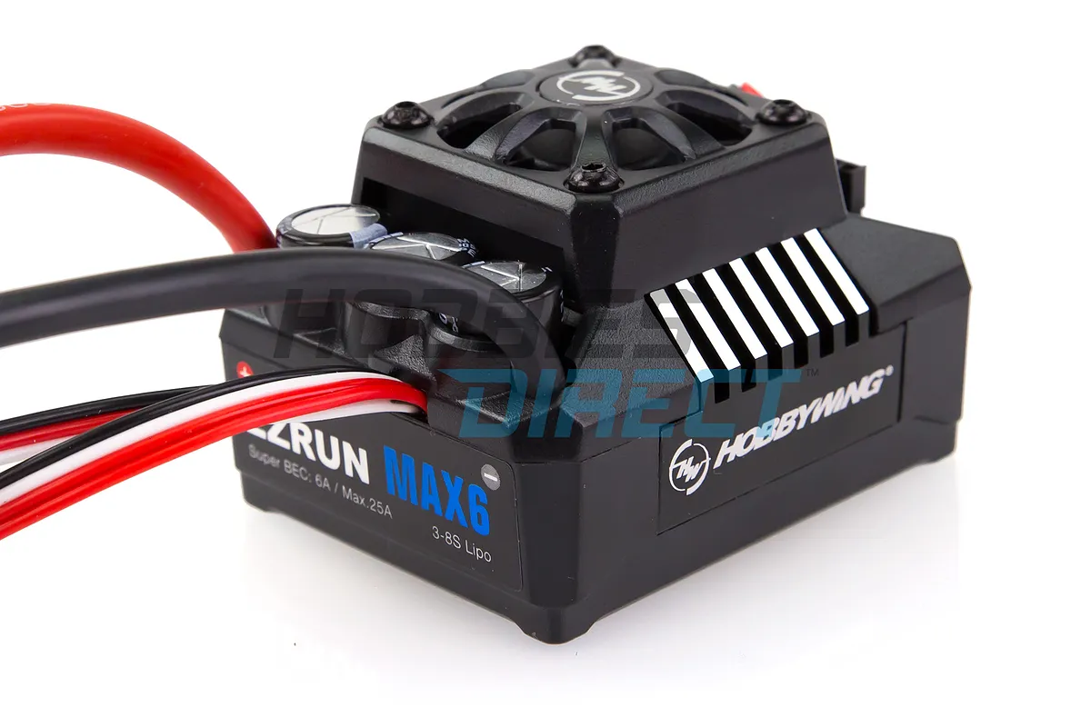 Hobbywing EzRun Max6 Black 160A Brushless ESC | 30105000