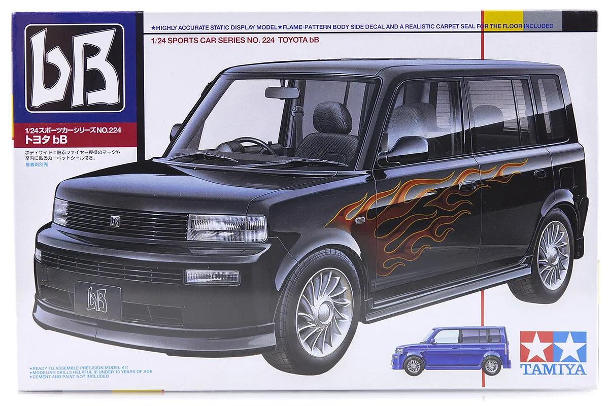 Tamiya 1/24 Toyota bB Scaled Plastic Model Kit | 24224