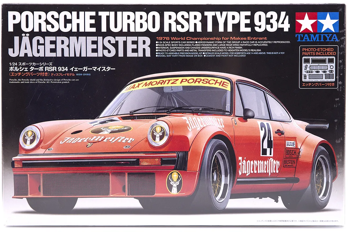 Tamiya 1/24 Porsche Turbo RSR Type 934 Jagermeister Plastic Model Kit ...