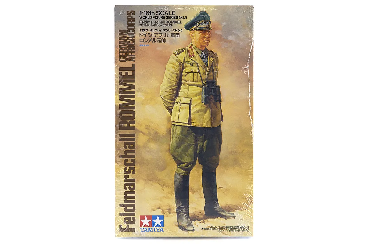 Tamiya 1/16 German Africa Corps Feldmarschall Rommel Scaled Plastic ...