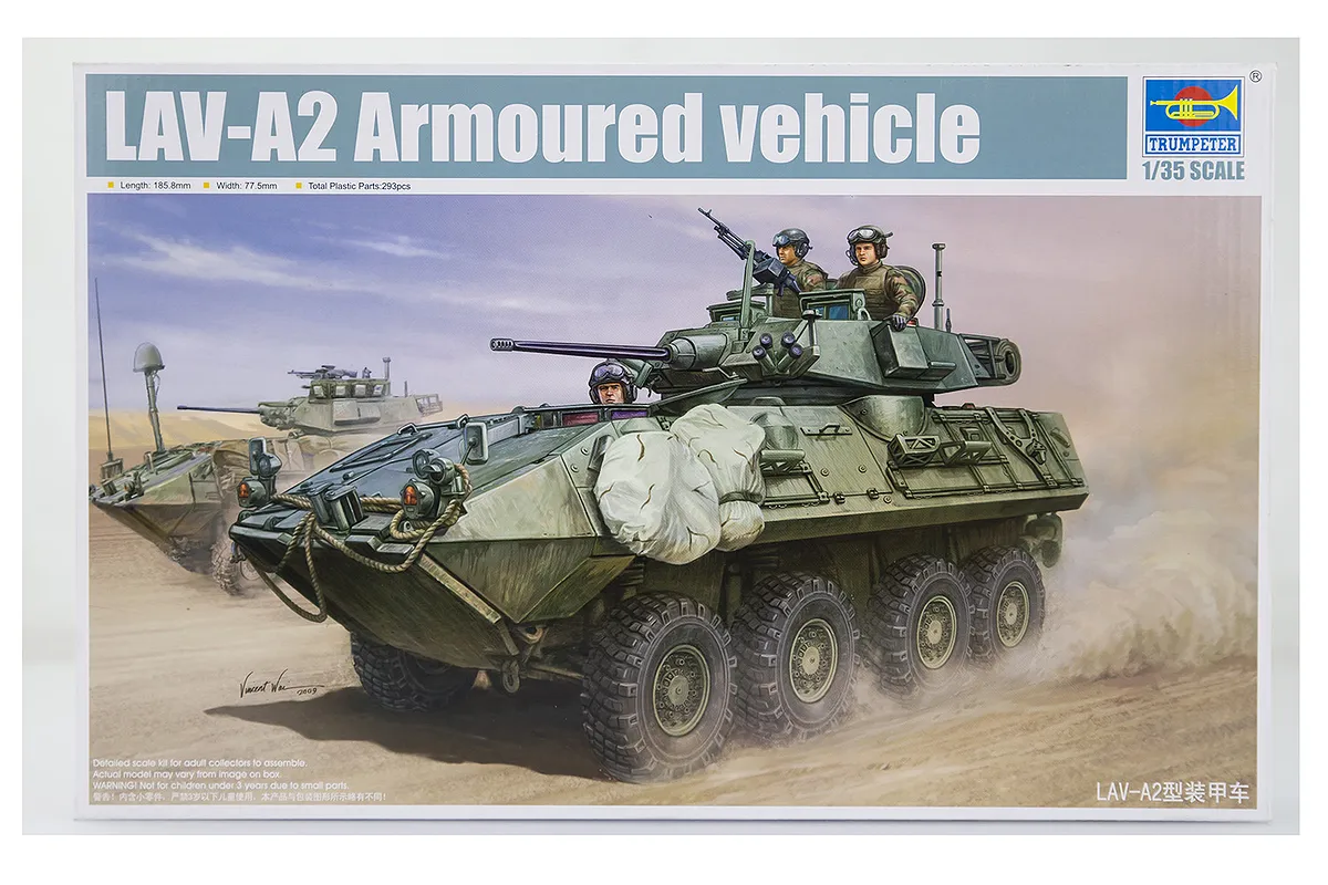 Trumpeter 1/35 LAV-A2 Armoured Vehicle Scaled Plastic Model Kit | 01521