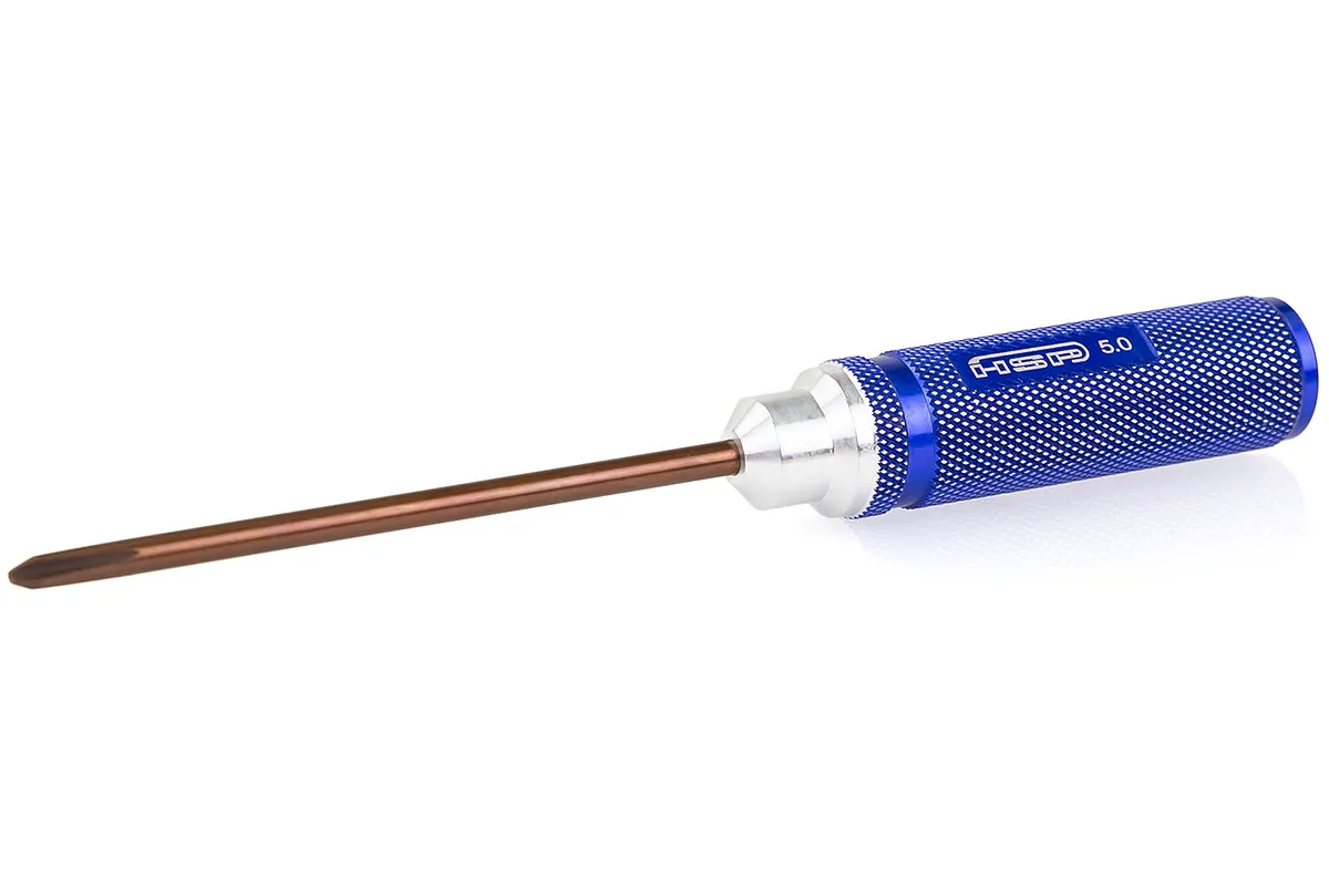 HSP Blue Aluminium 5.0mm Philip Head Screwdriver | H295450