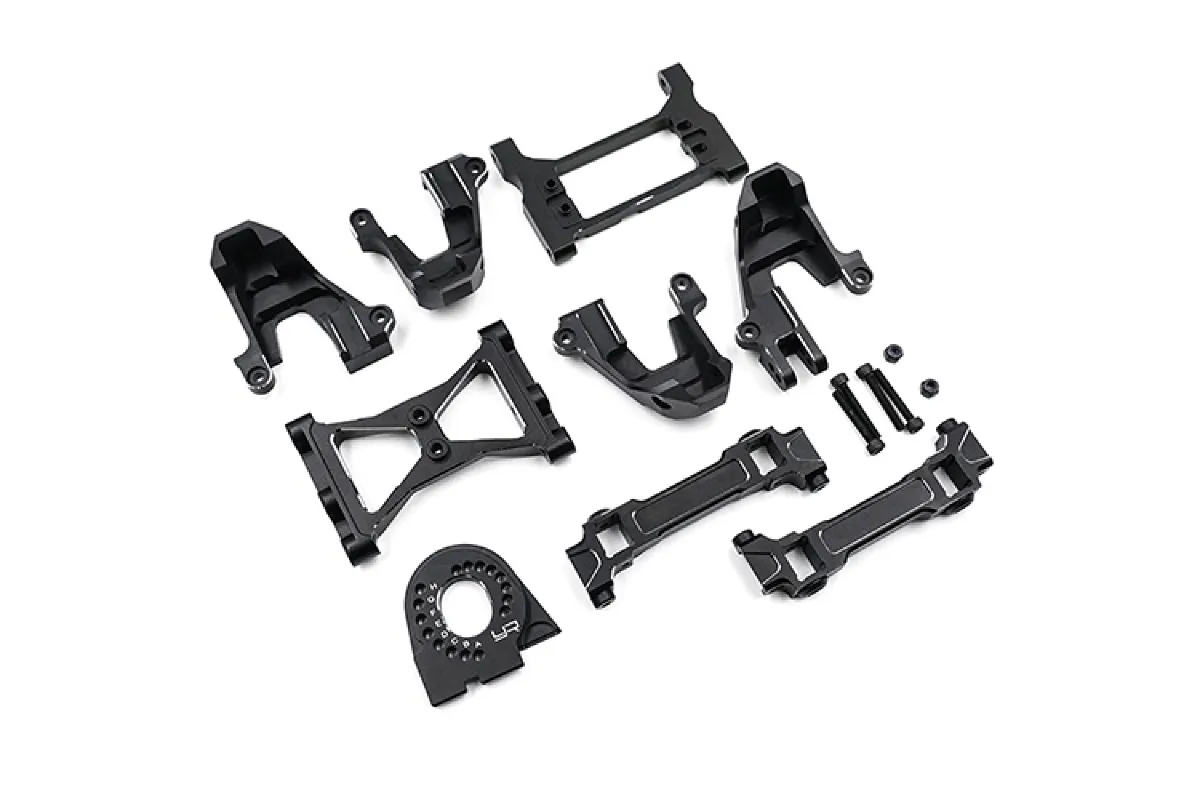 Yeah Racing Black Aluminium TRX 4 Upgrade Parts Set TRX4 S03BK