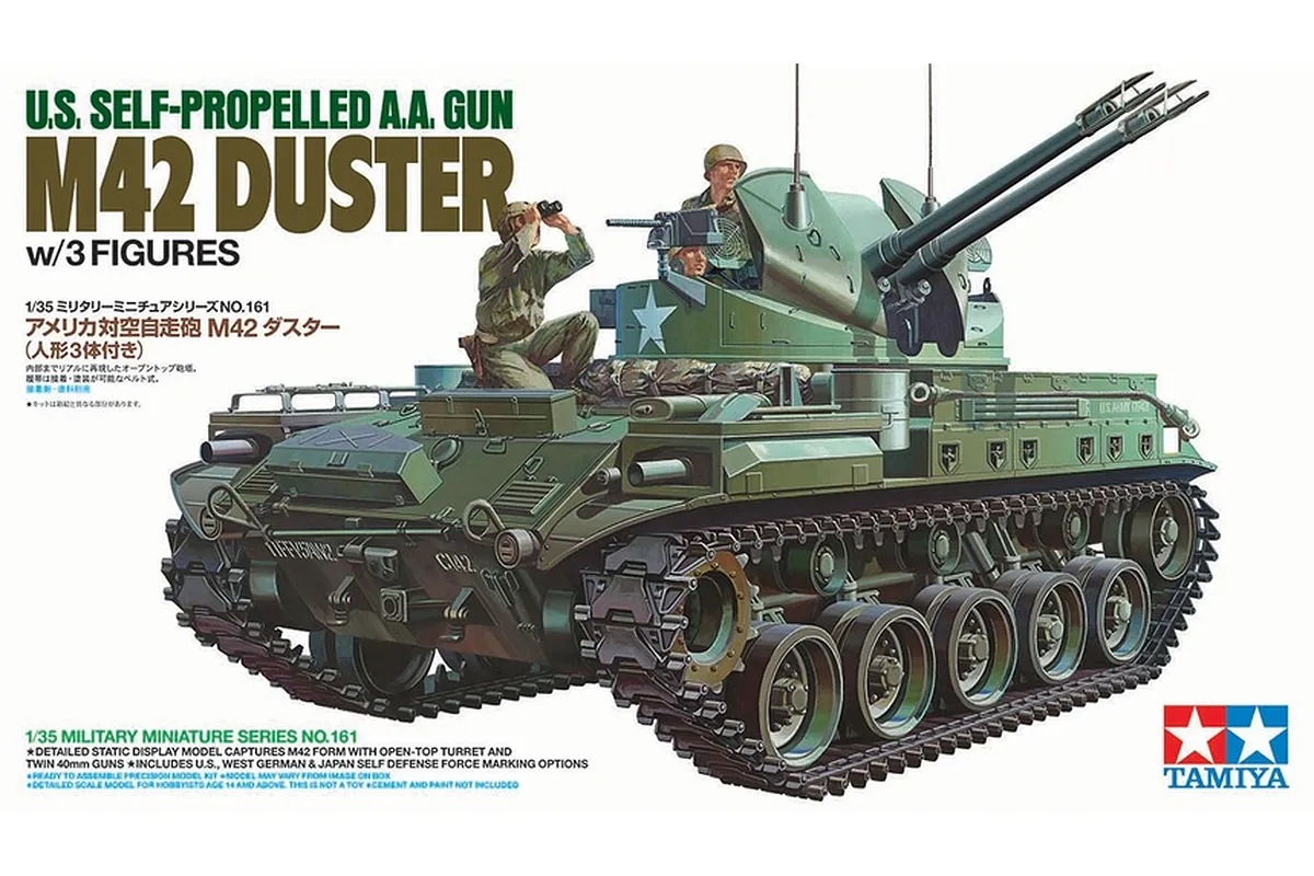 Tamiya 1/35 U.S. M42 Duster Self-Propelled Anti-Aircraft Gun Scaled ...