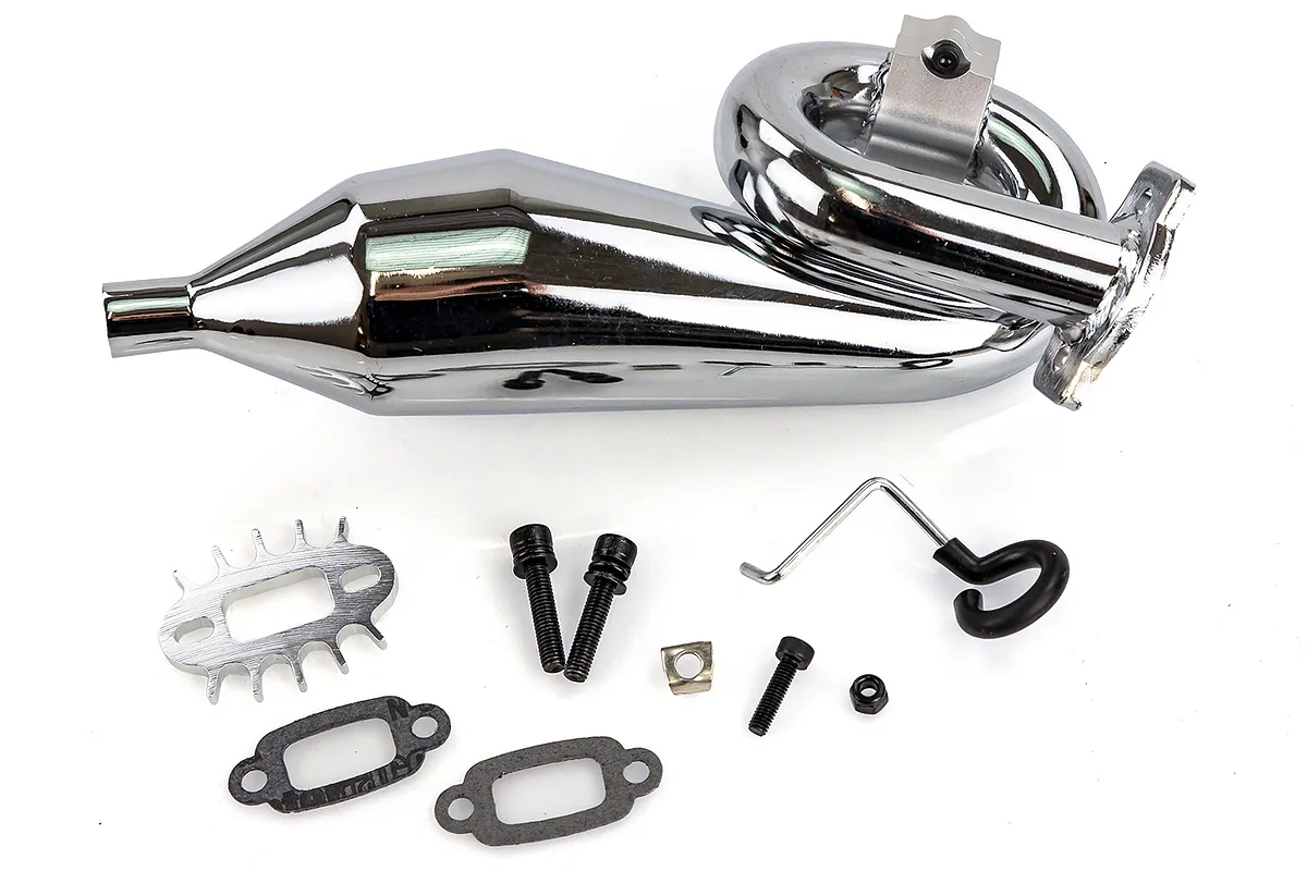 Rovan Baja 5B/5SC/5T Pigs Tail Tuned Exhaust Pipe Set w/ Upgraded Clamp ...