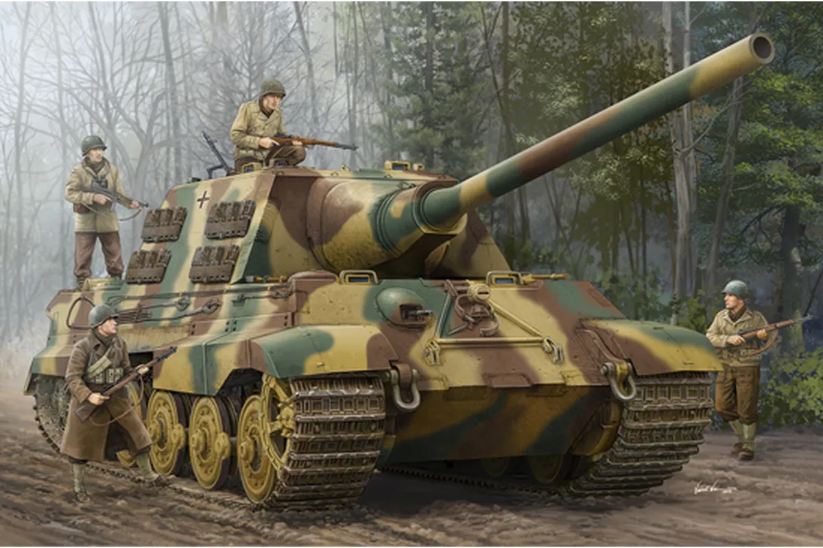 Trumpeter 1/16 German Sd.Kfz.186 Jagdtiger Tank Scaled Plastic Model ...