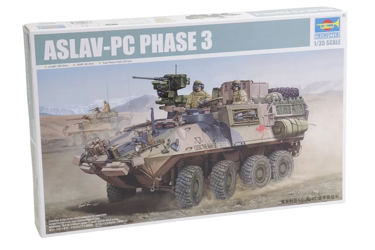 Trumpeter 1/35 Australian Army ASLAV-PC Phase 3 Armoured Scaled Plastic ...