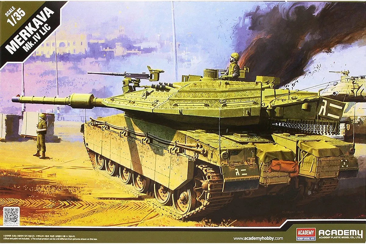 Academy 1/35 Merkava MK.IV LIC Tank Scaled Plastic Model Kit | 13227