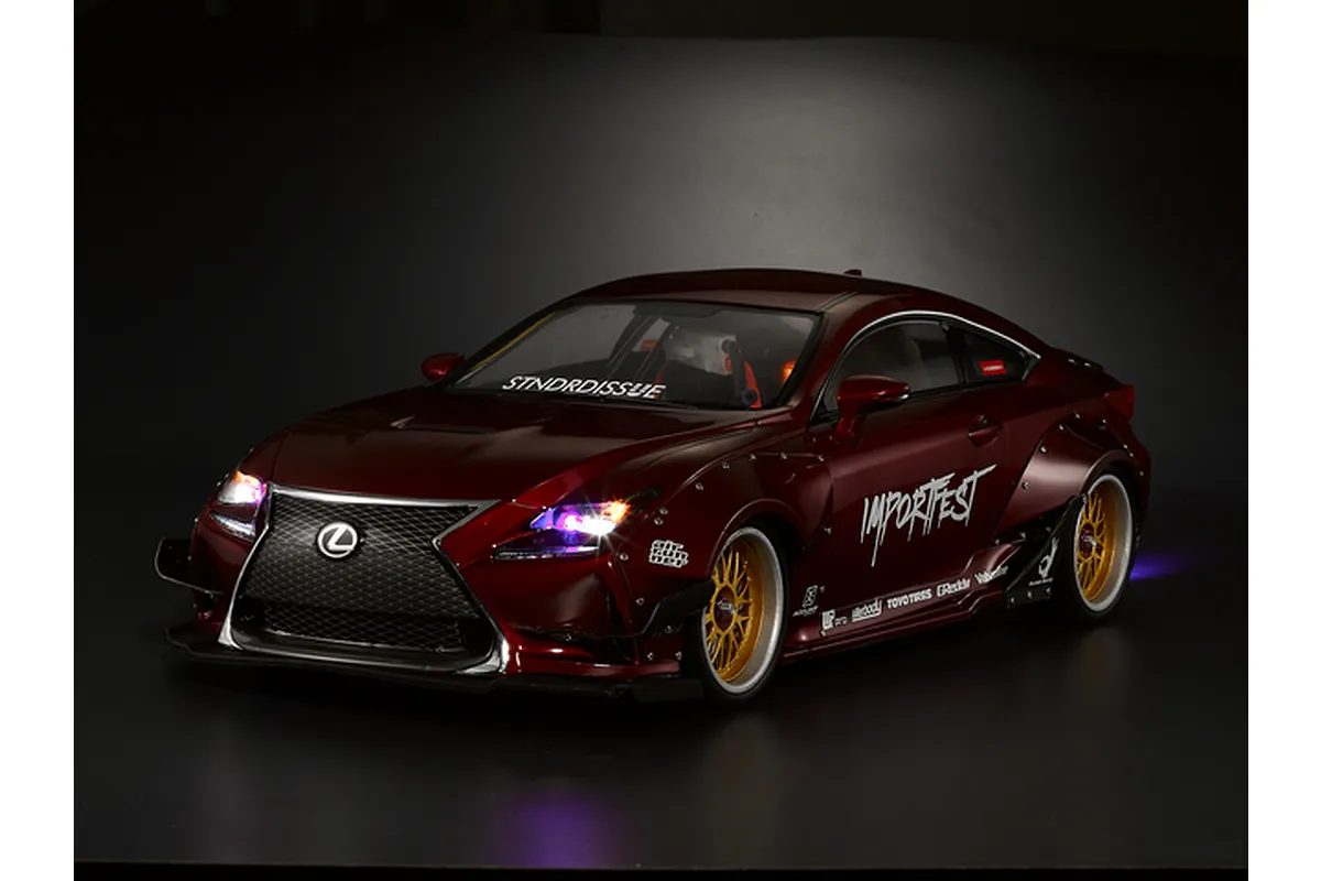 Killerbody 1/10 Lexus RC F Wide Body Kit - Clear Unpainted | 48659