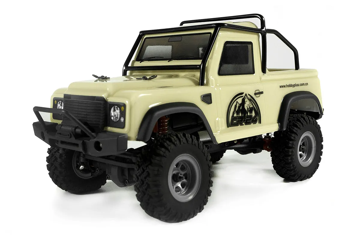 Hobby Plus CR-24 Defender RC Rock Crawler Electric 4WD 1/24 Scale RTR ...