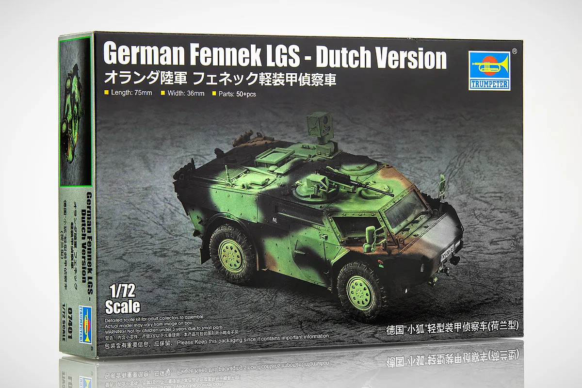 Trumpeter 1/72 German Fennek LGS Armoured Vehicle Scaled Plastic Model ...
