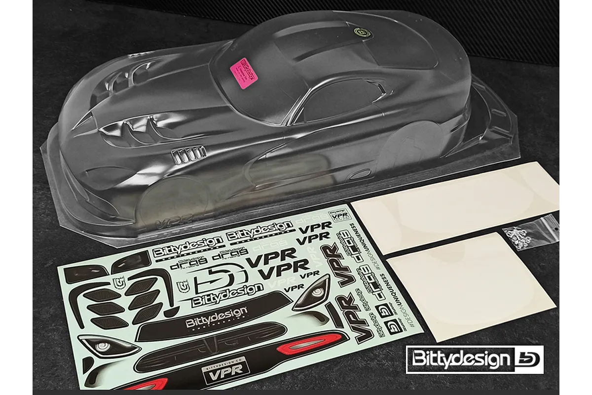 Bittydesign 1/10 VPR No Prep Street Drag racing Unpainted Body Shell w ...