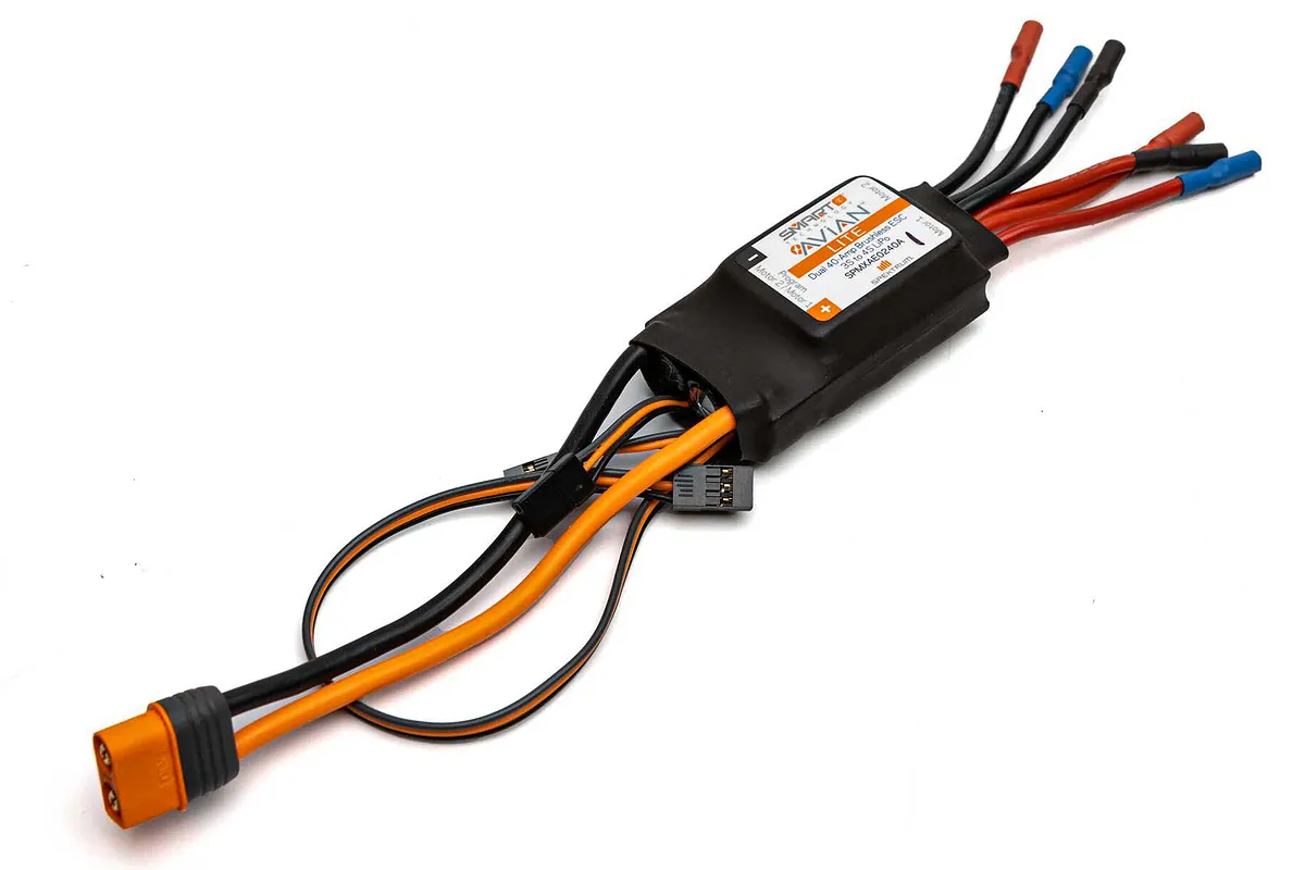 Spektrum Avian 40A Dual Motor Brushless ESC w/ Smart Technology ...