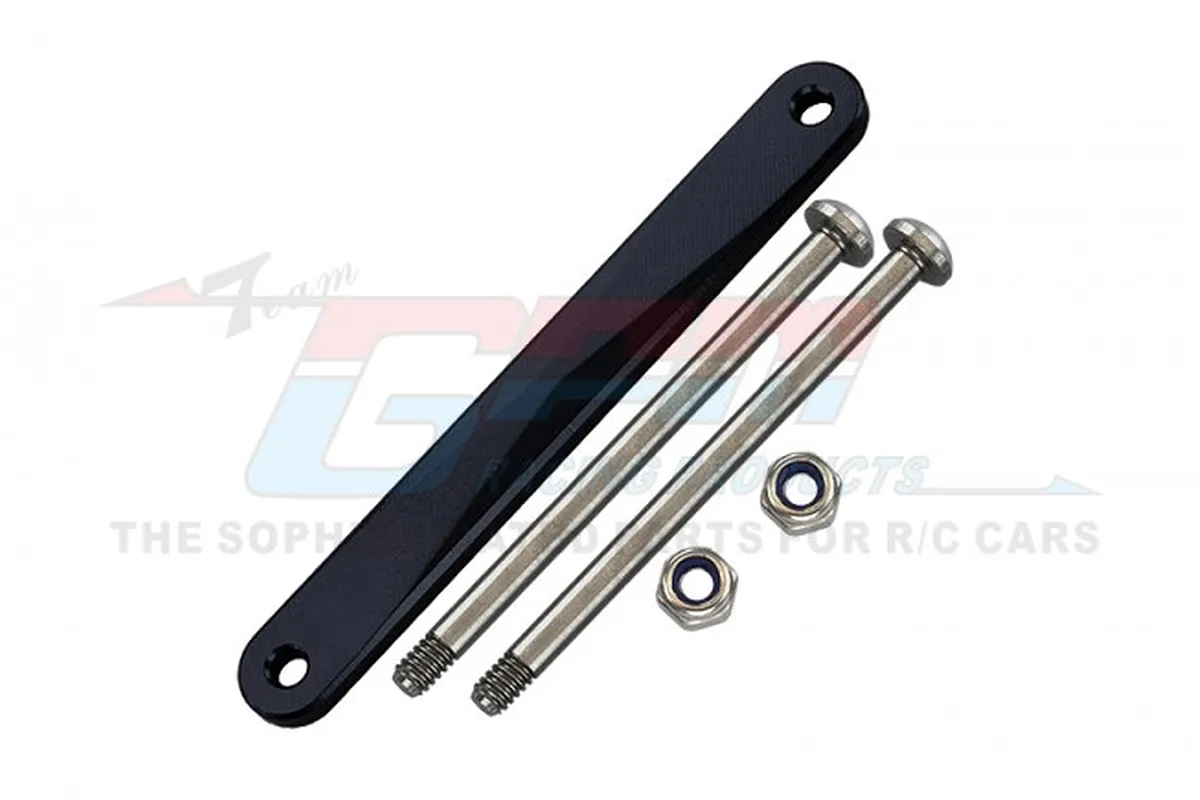 GPM Black Aluminium Front Suspension Arm Pin Brace w/ Pins | SLA2W008-BK
