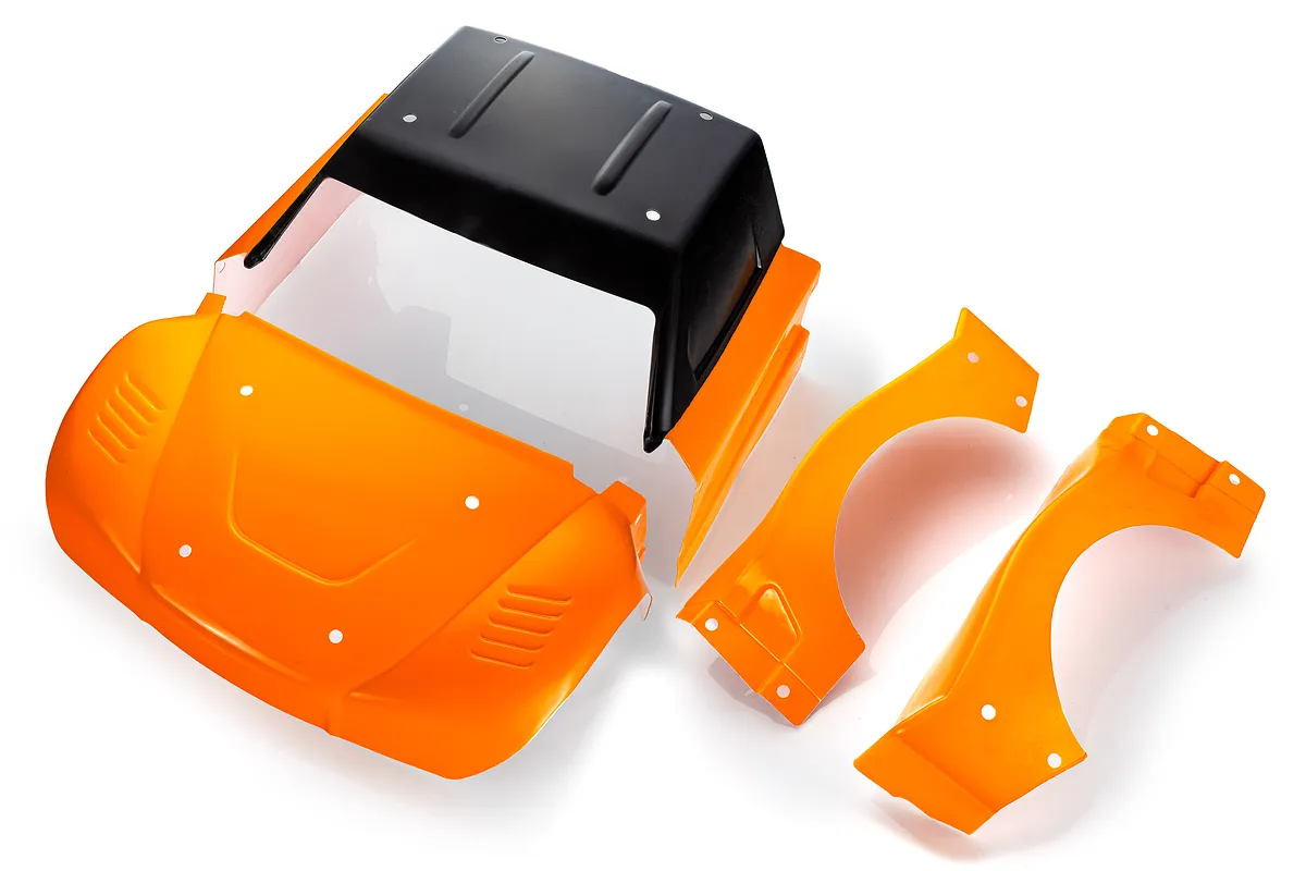 Rovan 1/5 Short Course Body Shell w/ Roll Cage Set - Orange | 8716332
