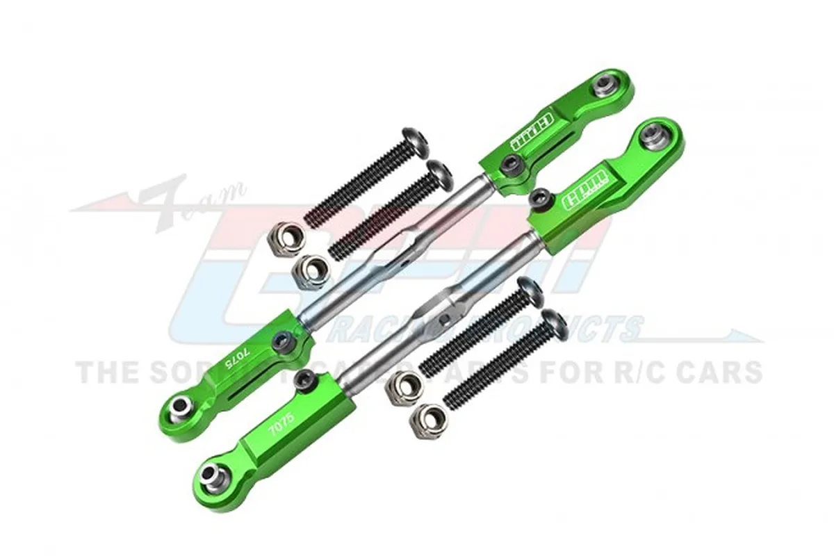 GPM Green Aluminium Rear Adjustable Camber Links 2Pcs | MAK057SN-G