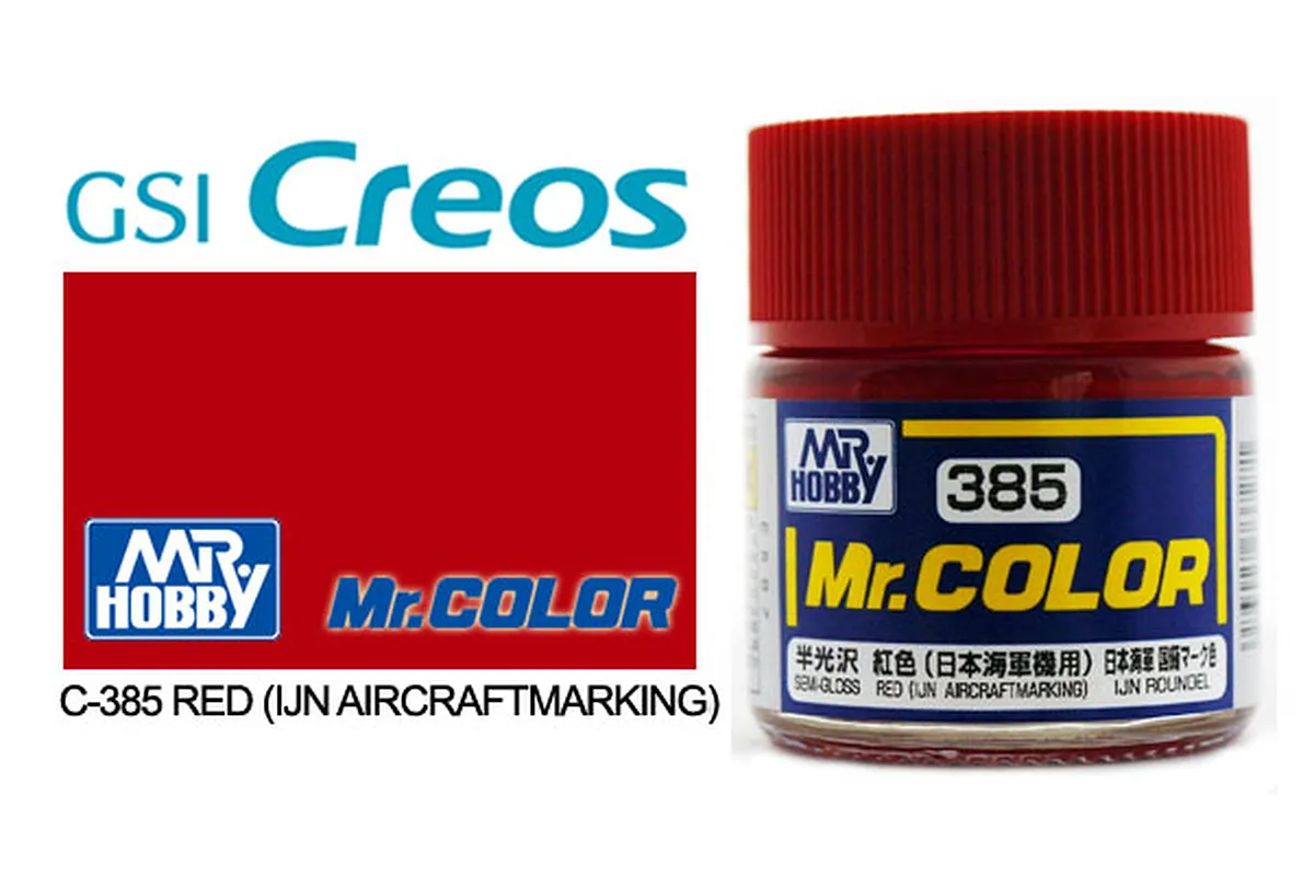 Mr Color Red (IJN Aircraft Marking) Acrylic Paint 10ml | C385