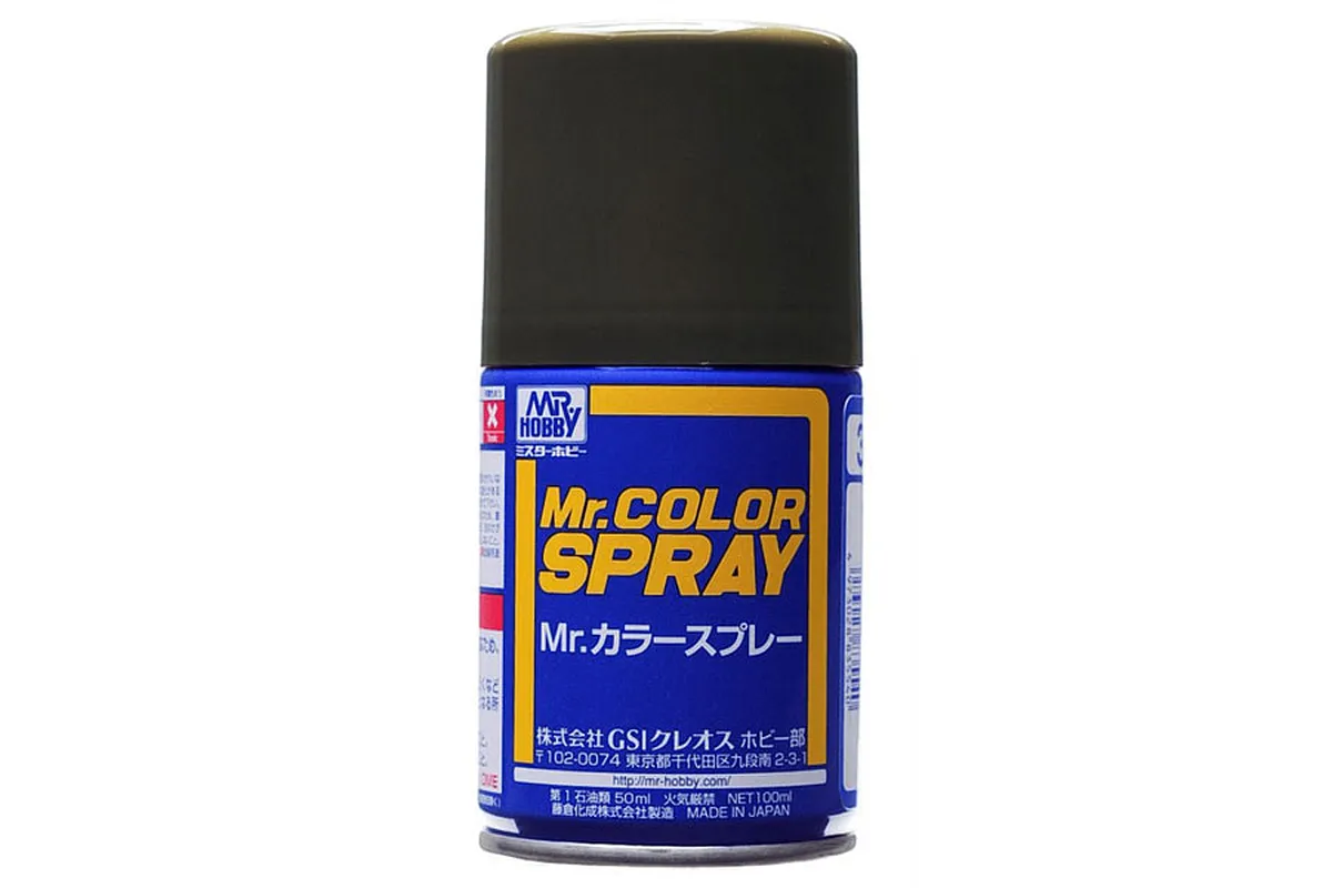 Mr Color Spray Semi Gloss Olive Drab 2 Acrylic Spray Paint | S38