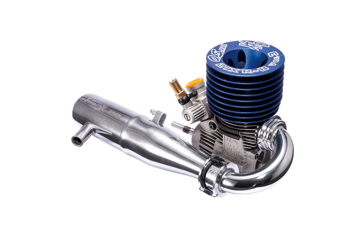 O.S. Engines Max 21 XR-B V3 3.44cc Nitro Engine w/ T-2090SC Exhaust ...