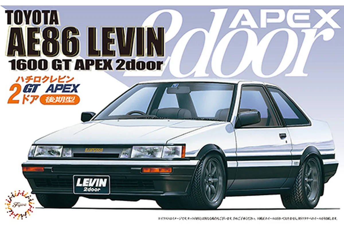 Fujimi 1/24 1985 Toyota AE86 Levin Scaled Plastic Model Kit | 046495