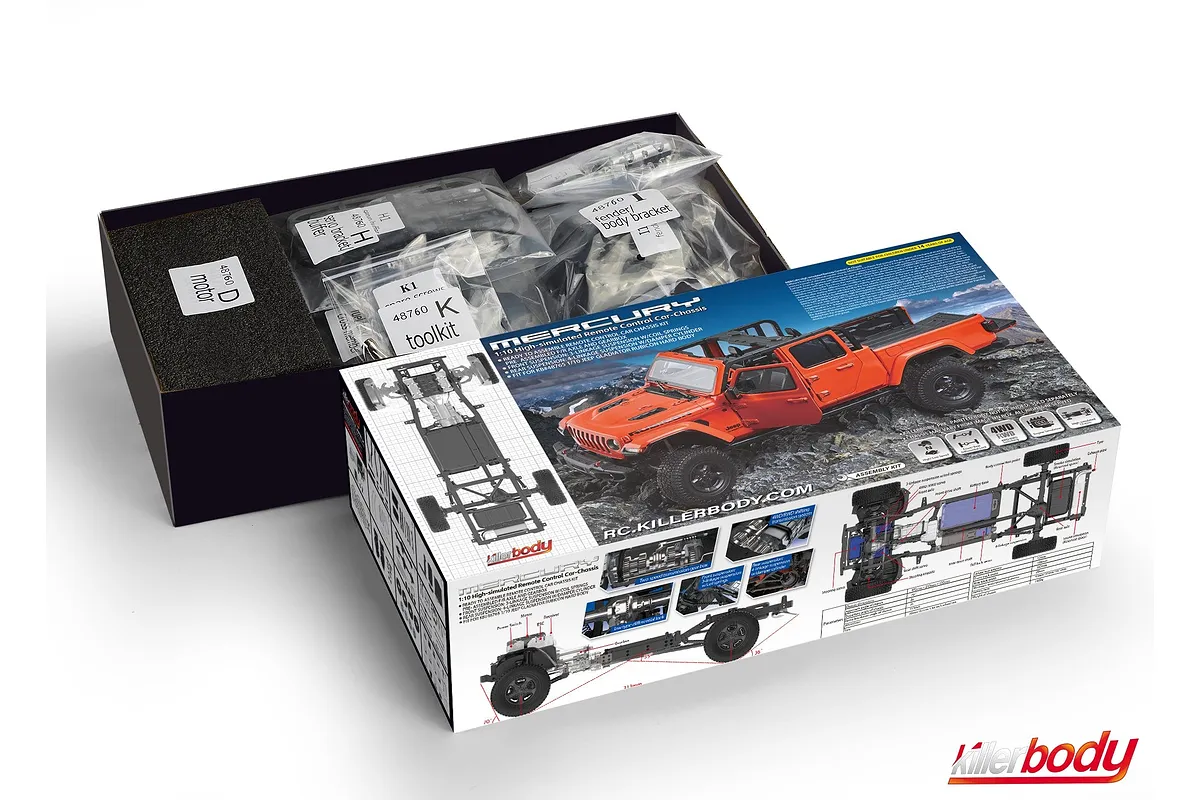 Killerbody Mercury RC Rock Crawler Electric 4WD 1/10 Scale Kit | 48760