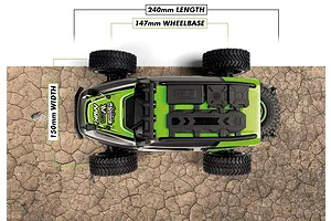 Maverick Doha RC Desert Truck Electric 4WD 1/20 Scale RTR - Green | 150703