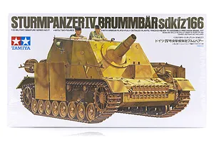 Tamiya 1/35 German Sturmpanzer IV Brummbar (Sd.Kfz.166) Scaled Plastic ...