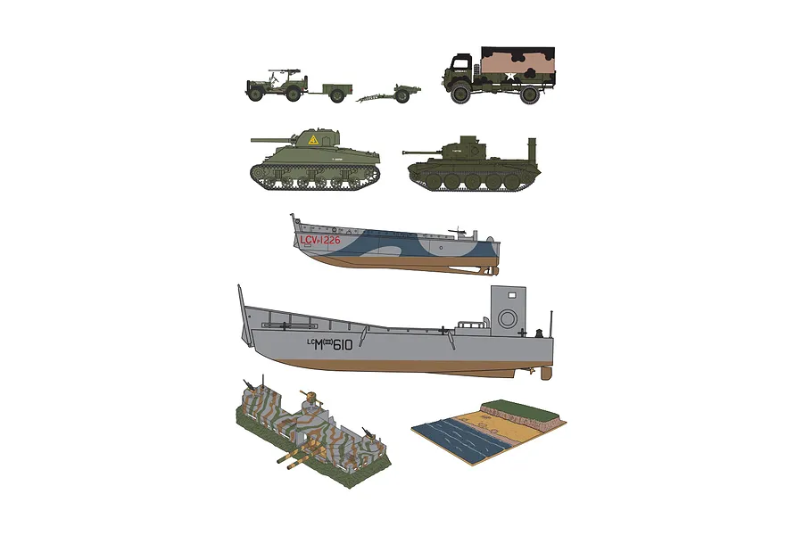 Airfix 1/76 D-Day 75th Anniversary Operation Overlord Scaled Plastic ...