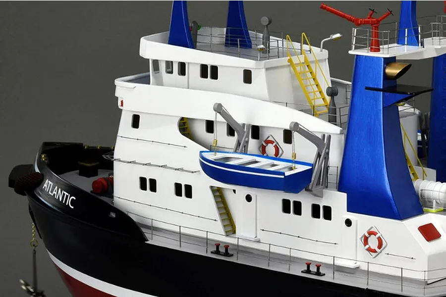 Artesania Latina 1/50 Atlantic Tugboat Scaled Wooden/Plastic Model Kit ...