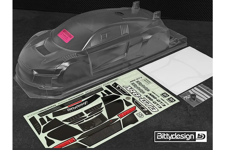 Bittydesign 1/10 AR8-GT3 Unpainted Body Shell w/ Decals | BDGT-190R8