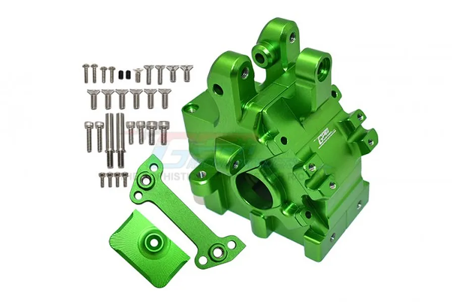 GPM Green Aluminium Front or Rear Gearbox Case | MAKX012NF/R-G