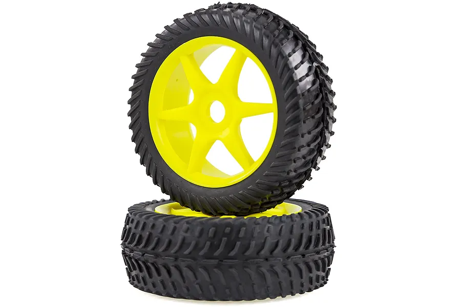 HSP 2.8" Off Road Tyres on Yellow Rims - Wheels 2Pcs | 81035A