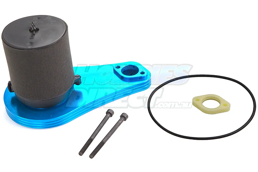 Rovan 5IVE-T Blue Aluminium Air Filter Box Set w/ Dual Stage Air Filter ...