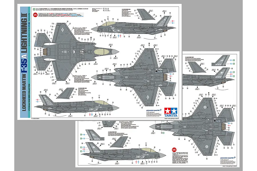 Tamiya 1/72 Lockheed Martin F-35A Lightning II Jet Fighter Scaled Plastic Model Kit | 60792