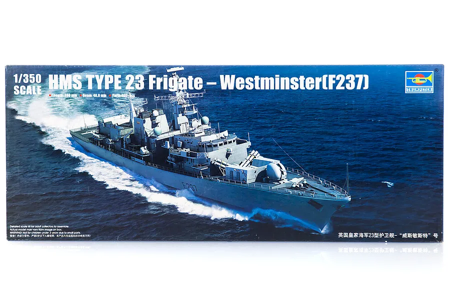 Trumpeter 1/350 HMS Type 23 Westminster (F237) Frigate Plastic Model ...