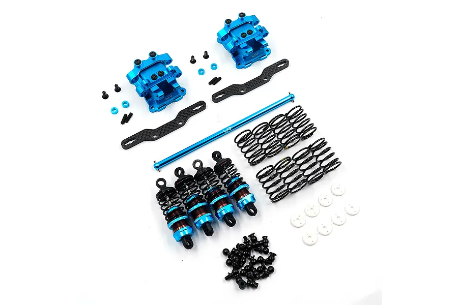 Yeah Racing Blue Aluminium TT-02 Suspension Upgrade Set | TATT-S07BU
