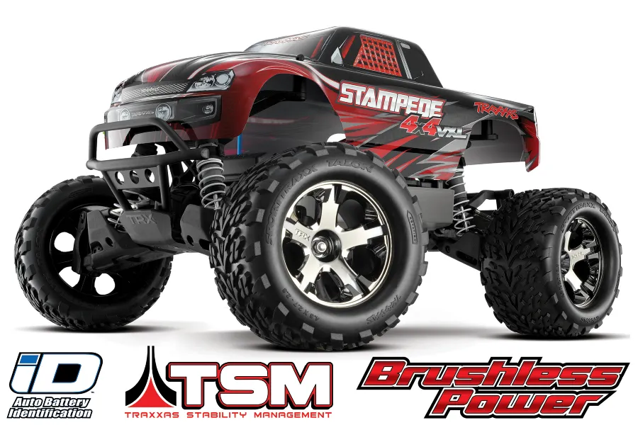 Traxxas 1 10 Stampede 4x4 VXL Electric Brushless RC Truck
