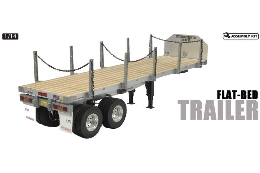Tamiya 1 14 Flatbed Semi Trailer 56306
